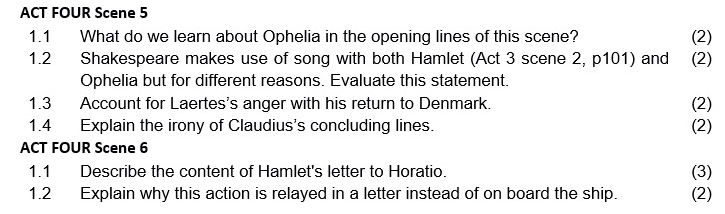 ACT FOUR Scene 5 1.1 What do we learn about | StudyX