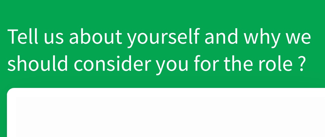 Tell us about yourself and why we should | StudyX