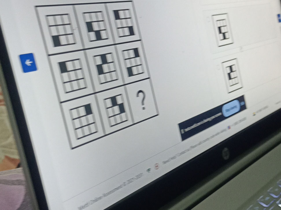 Identify the missing pattern in the 3x3 | StudyX