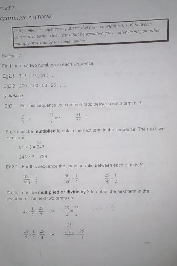 Find the next two numbers in each sequence: | StudyX