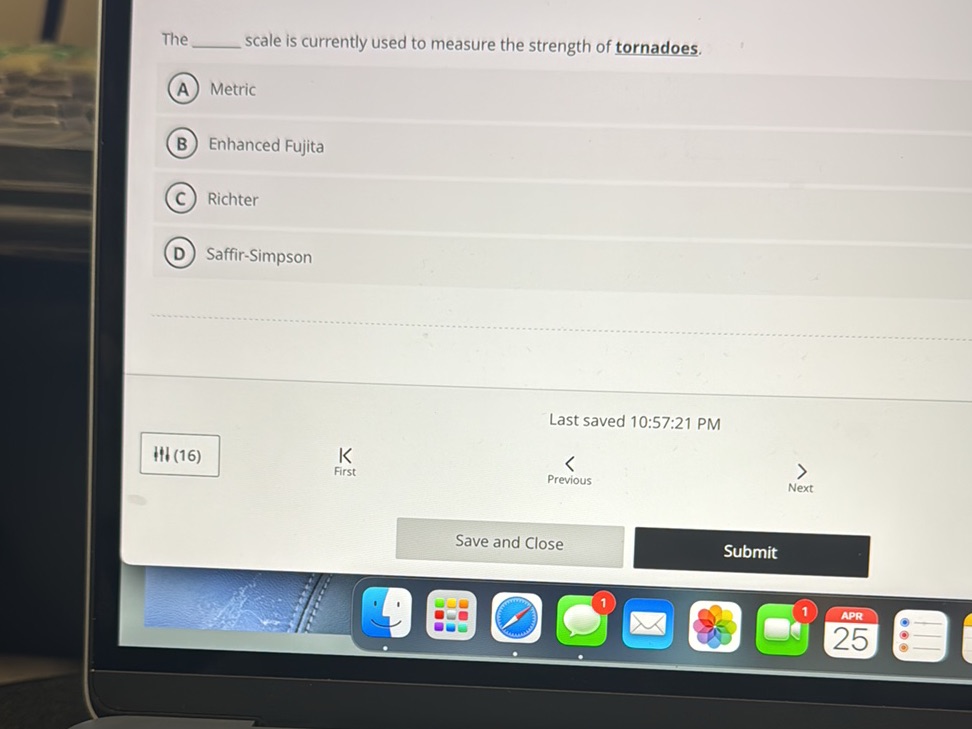 The ______ scale is currently used to | StudyX