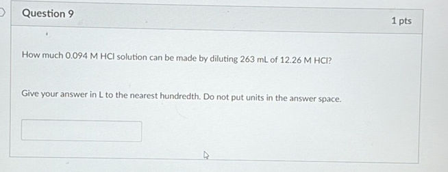 How much 0.094 M HCl solution can be made by | StudyX