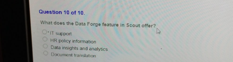 What does the Data Forge feature in Scout