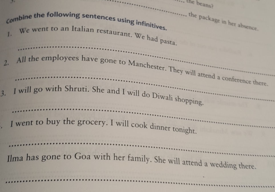 Combine the following sentences using | StudyX