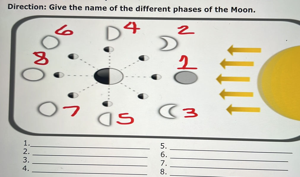 Direction: Give the name of the different | StudyX