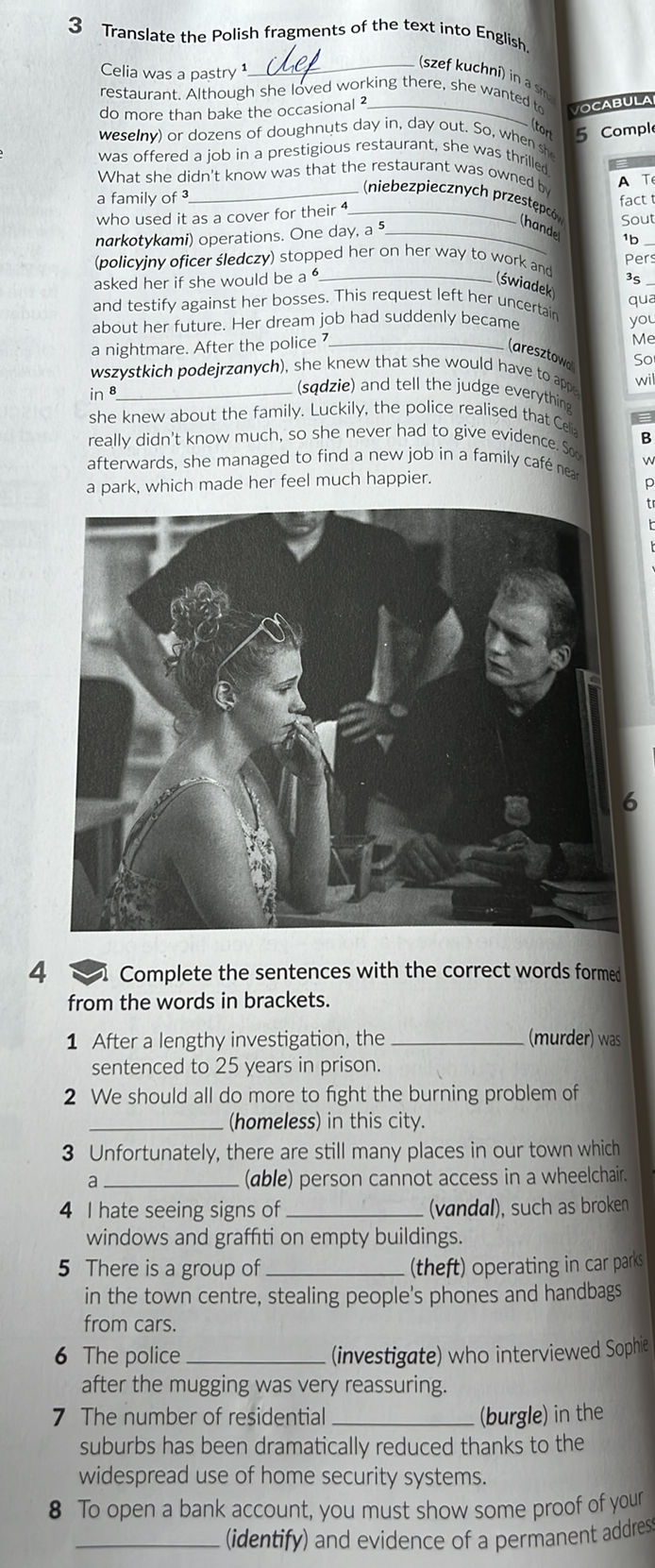 4 Complete the sentences with the correct | StudyX