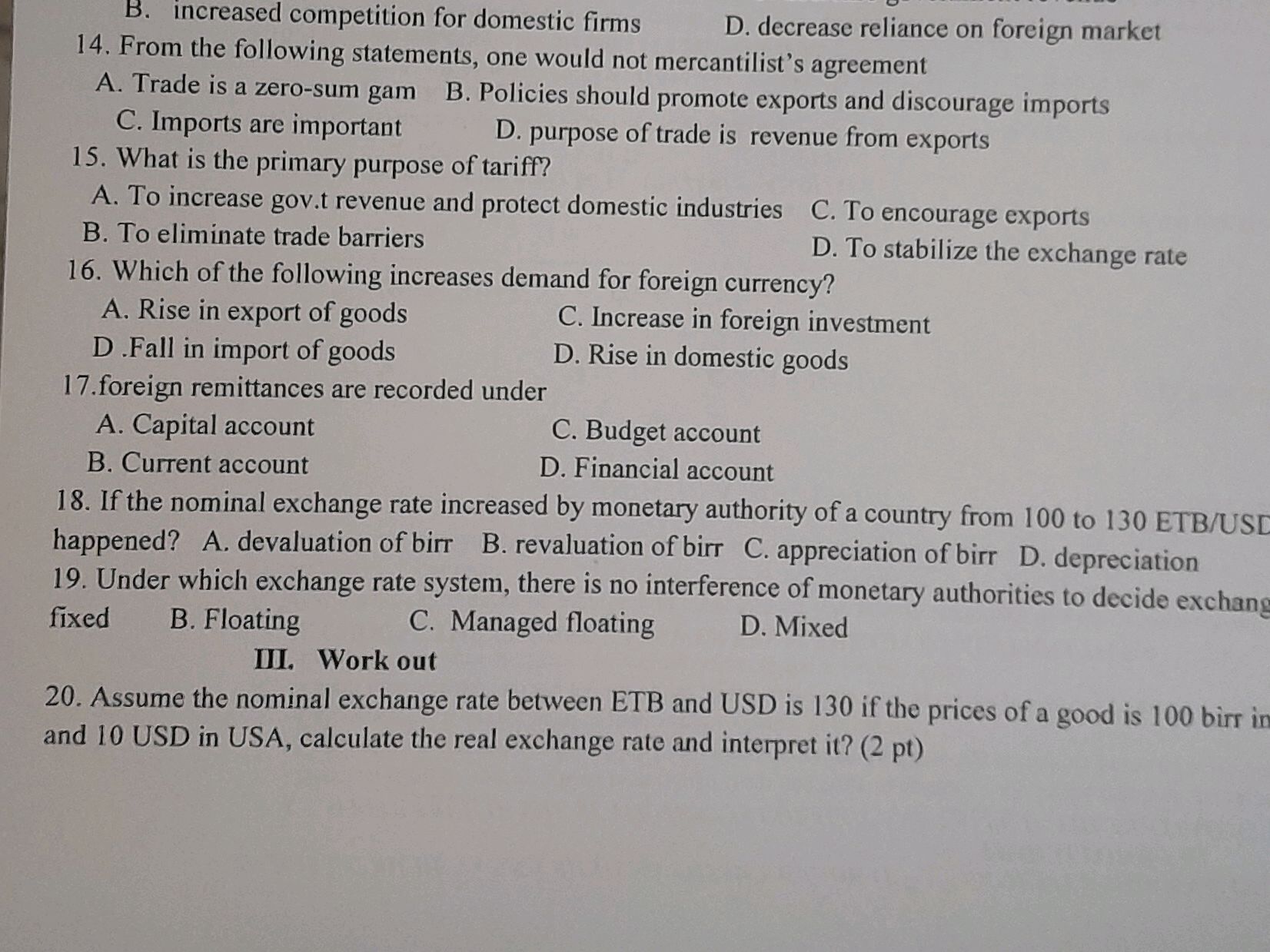 14. From the following statements, one would | StudyX