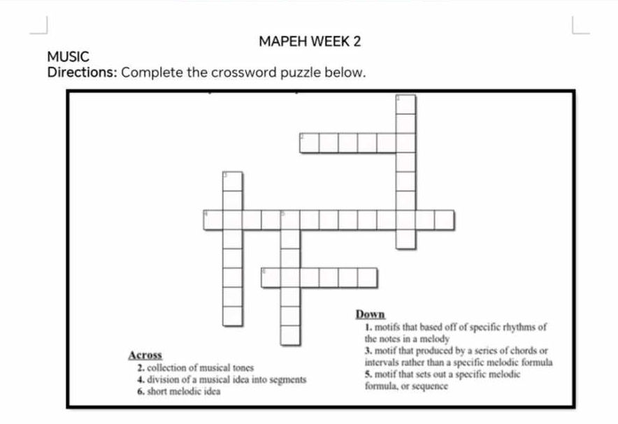 Directions: Complete the crossword puzzle | StudyX