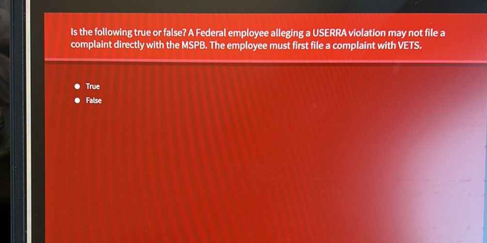 Is the following true or false? A Federal | StudyX