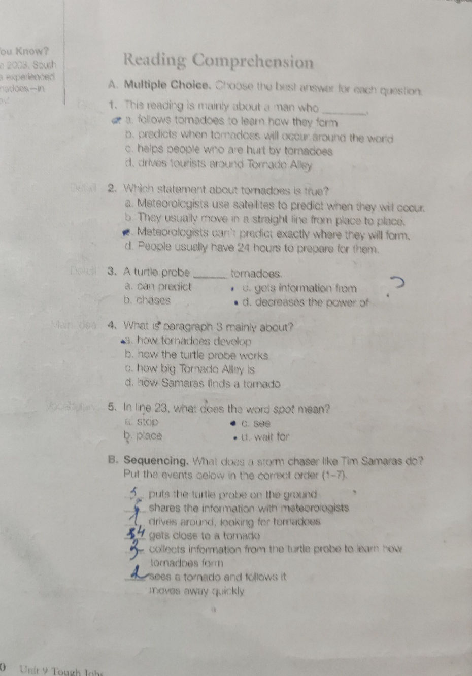 A. Multiple Choice. Choose the best answer | StudyX