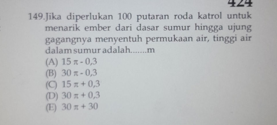 149. Jika diperlukan 100 putaran roda katrol | StudyX