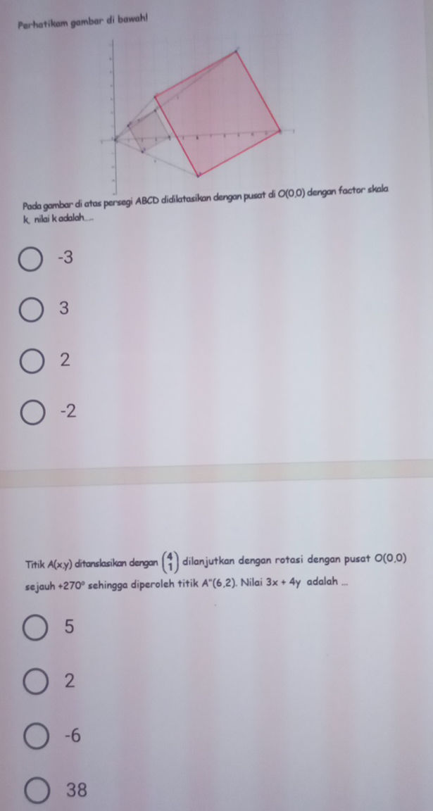 Pada gambar di atas persegi ABCD | StudyX