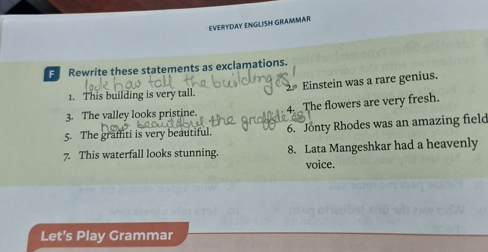 Rewrite these statements as exclamations. | StudyX