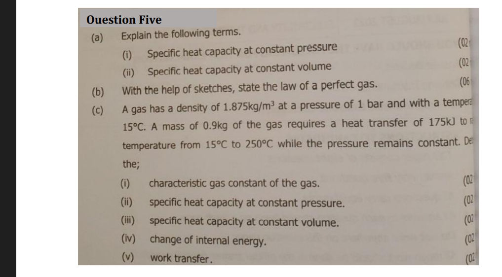 Ouestion Five (a) Explain the following | StudyX