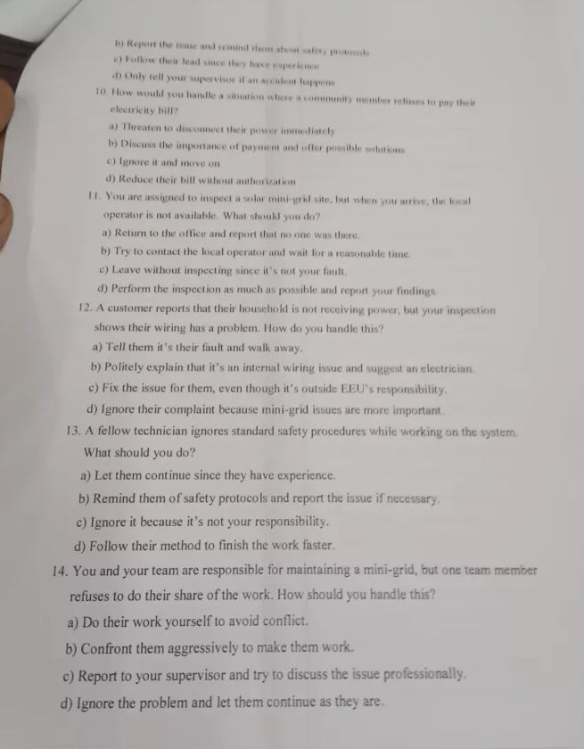 10. How would you handle a situation where a | StudyX