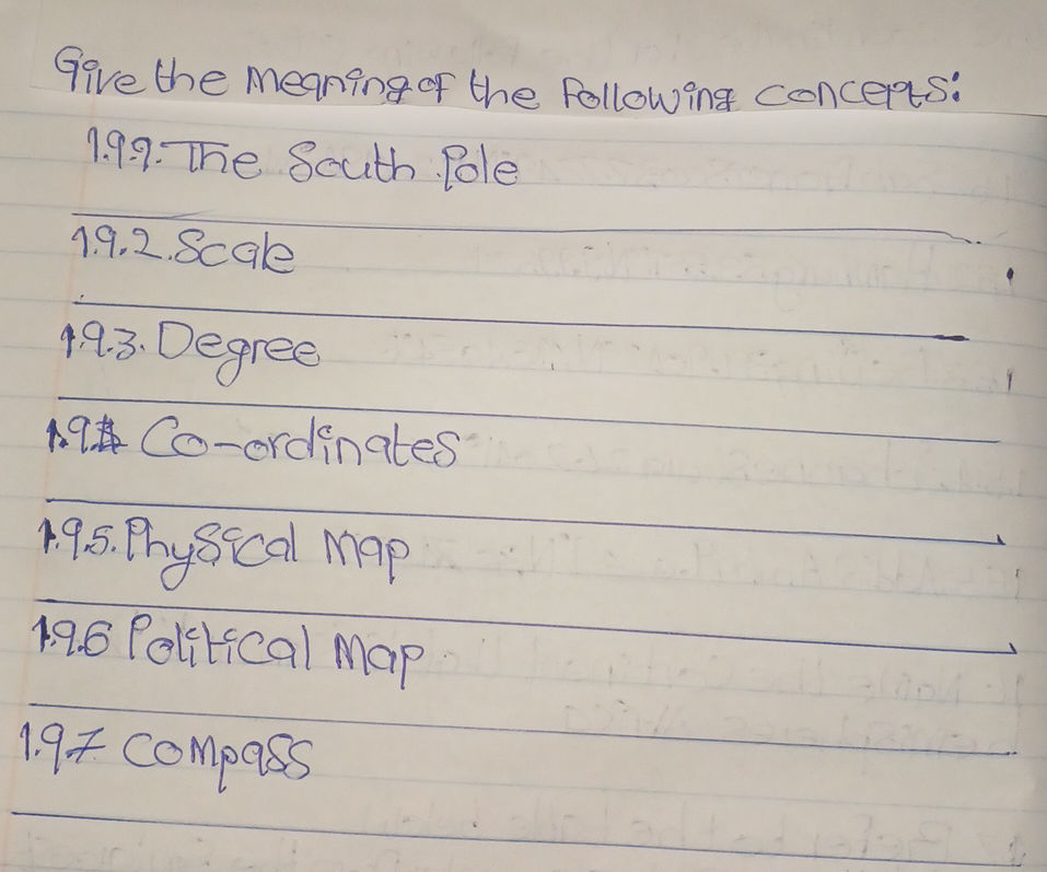 Give the meaning of the following concepts: | StudyX