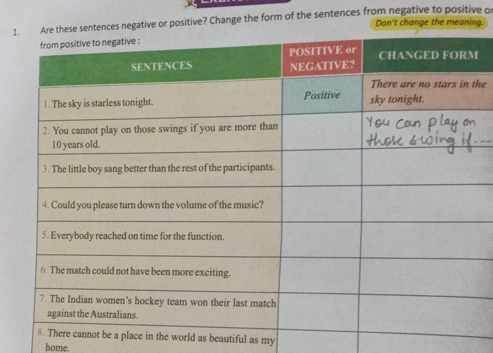 Are these sentences negative or positive? | StudyX