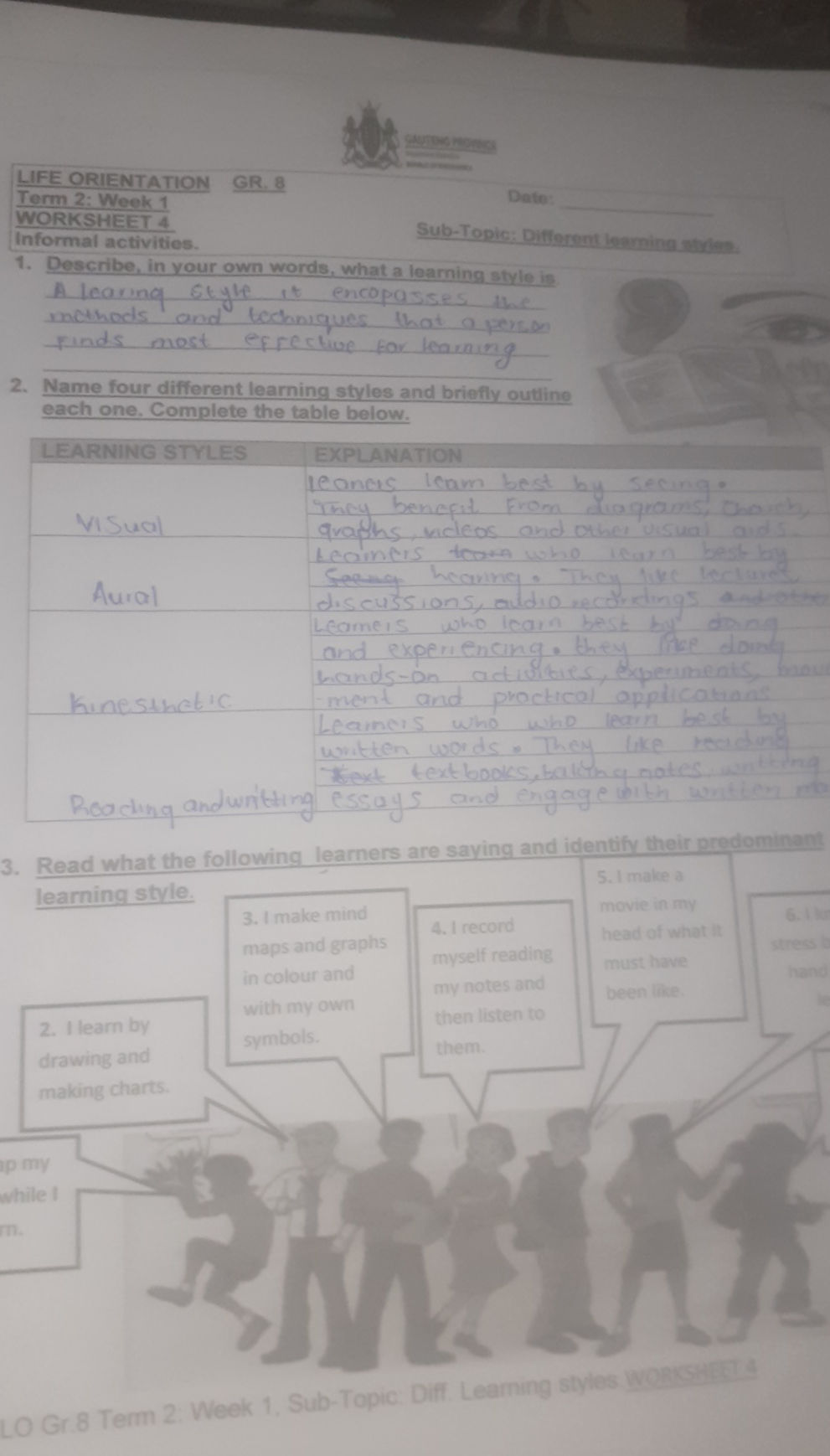 1. Describe, in your own words, what a | StudyX