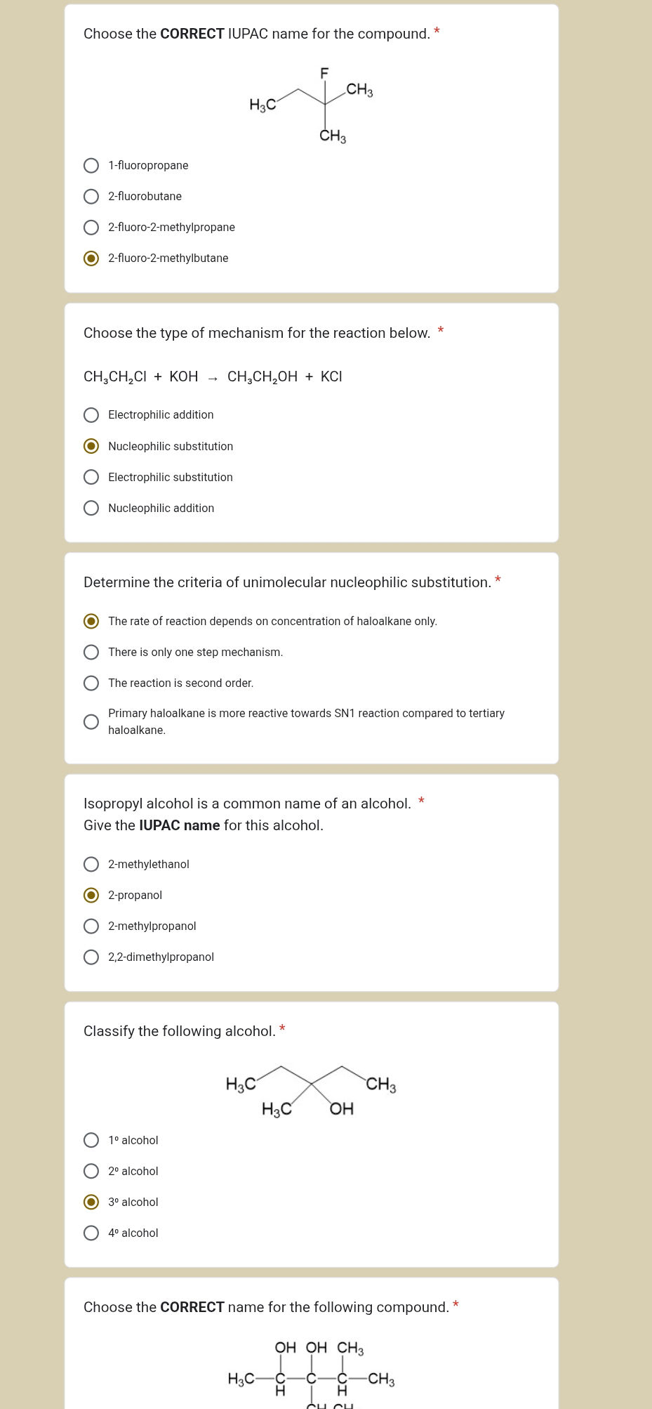 Choose the CORRECT IUPAC name for the | StudyX