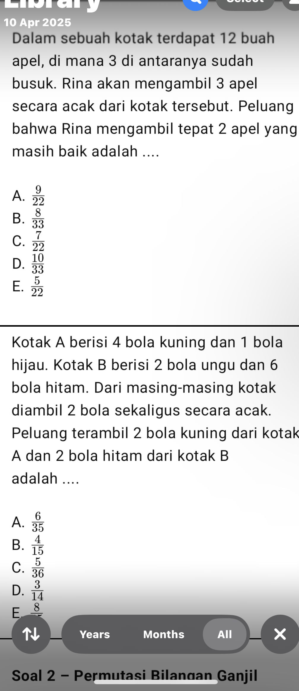 Dalam sebuah kotak terdapat 12 buah apel, di | StudyX