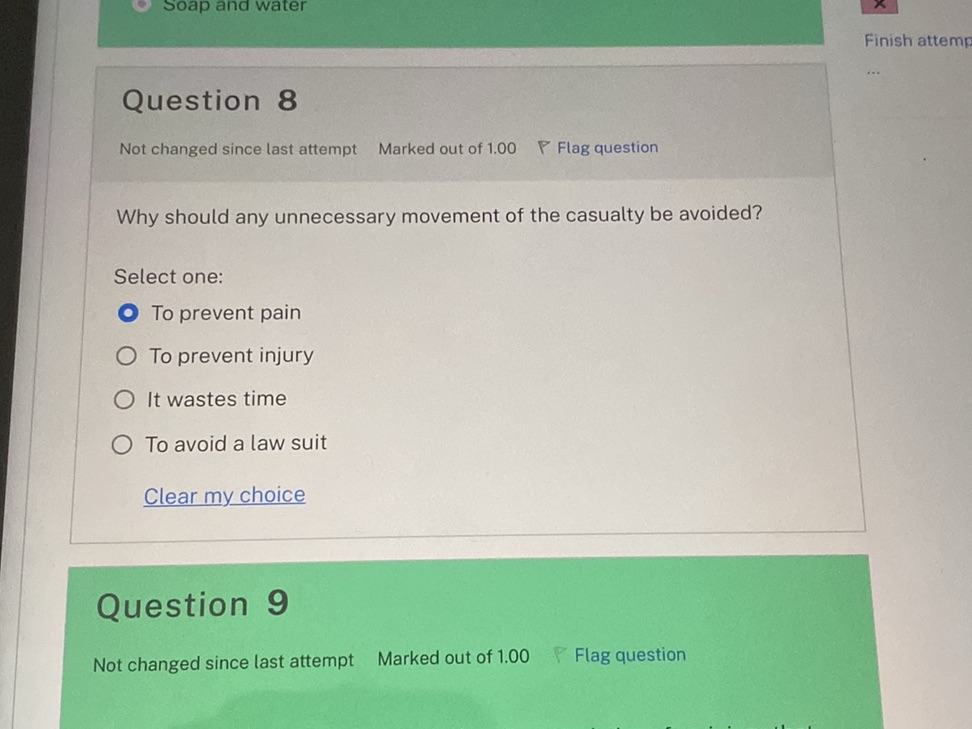 Why should any unnecessary movement of the | StudyX