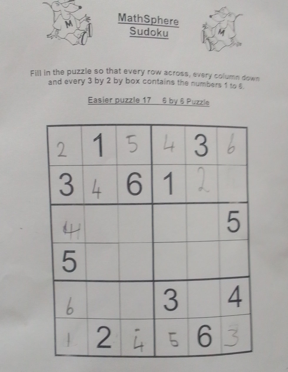 Fill in the puzzle so that every row across, | StudyX