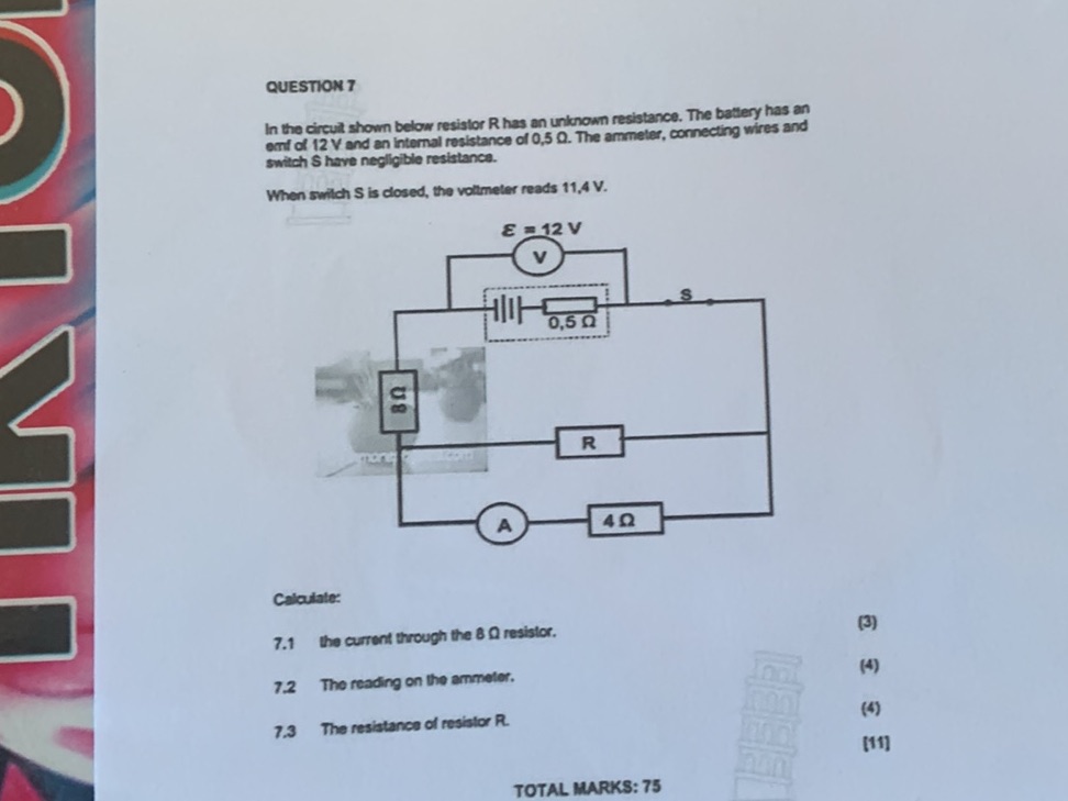 QUESTION 7 In the circuit shown below | StudyX