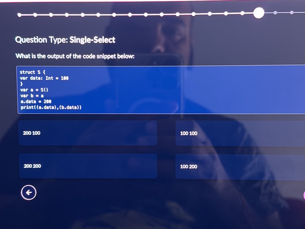 What is the output of the code snippet | StudyX