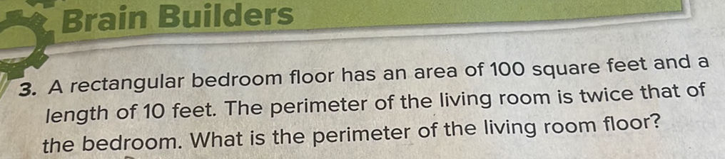 3. A rectangular bedroom floor has an area | StudyX