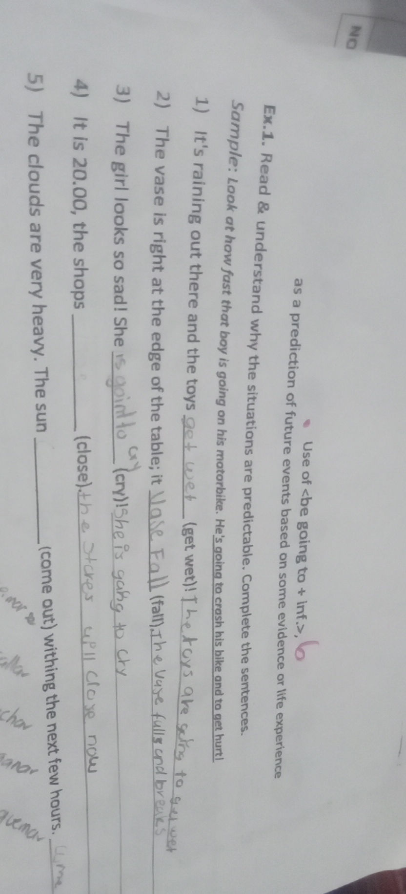 Ex.1. Read understand why the situations | StudyX