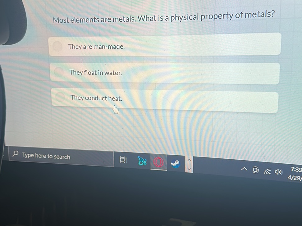 Most elements are metals. What is a physical | StudyX