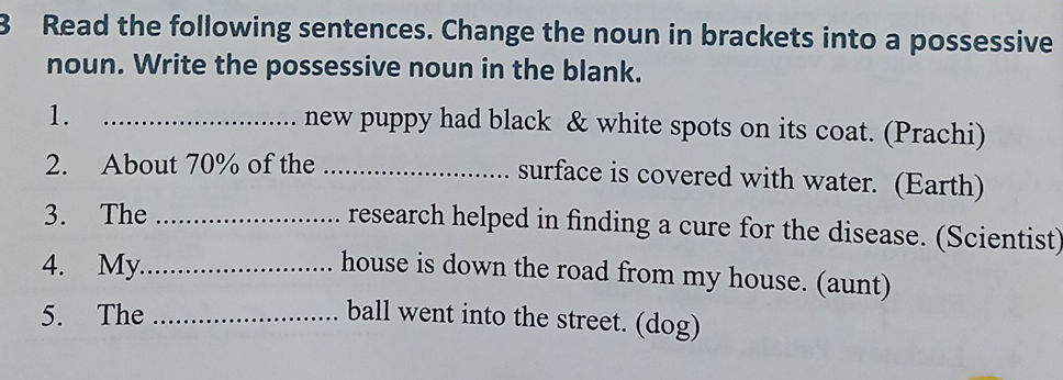 Read the following sentences. Change the | StudyX