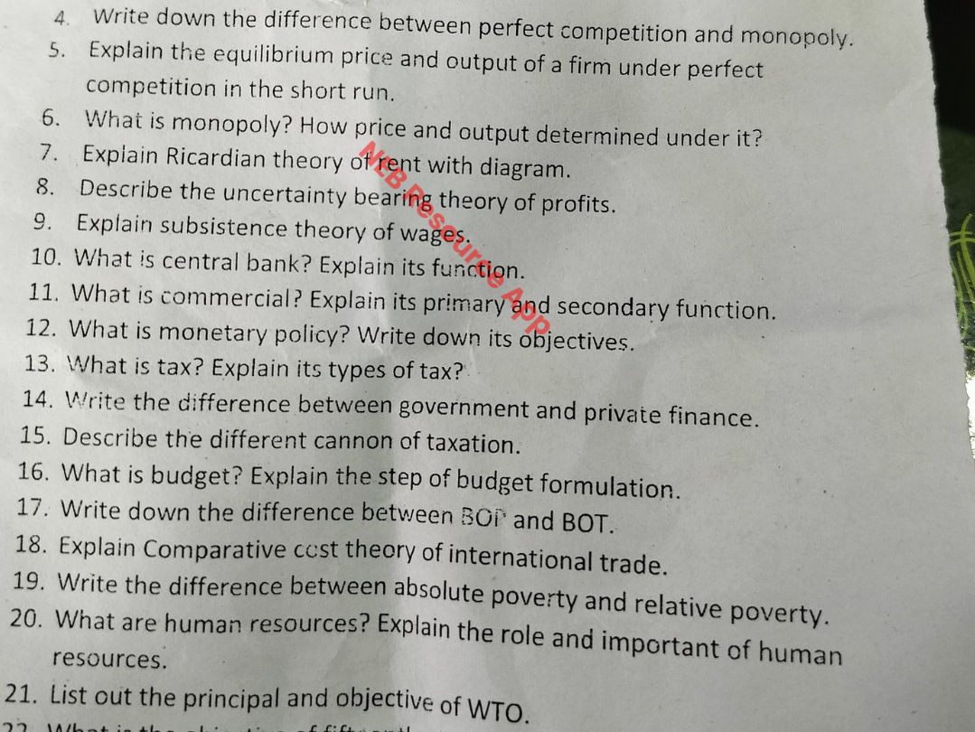 4. Write down the difference between perfect | StudyX