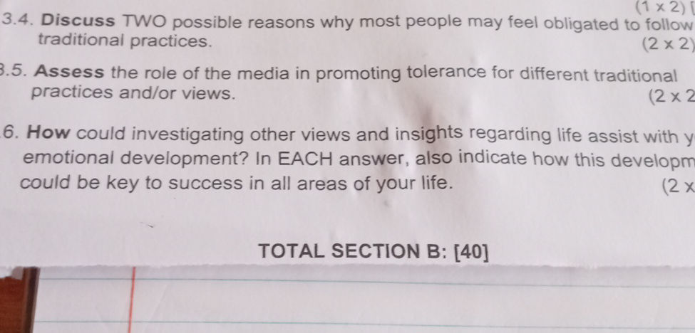 3.4. Discuss TWO possible reasons why most | StudyX