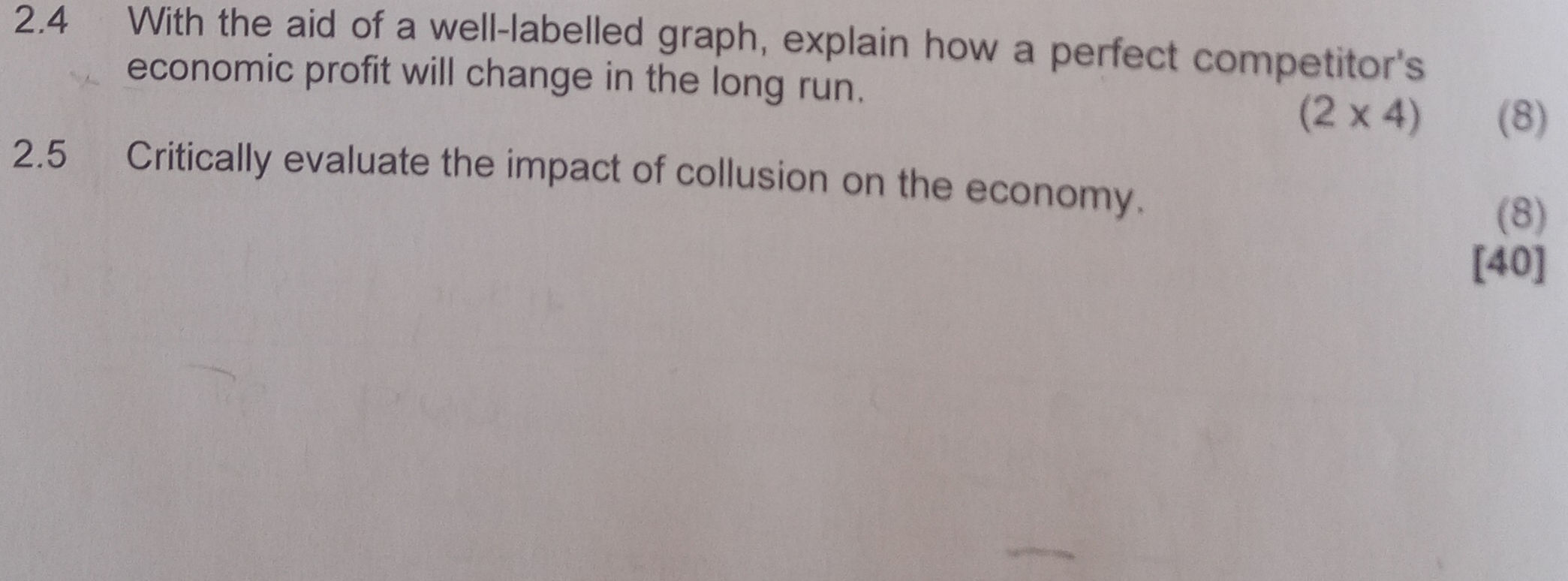 2.4 With the aid of a well-labelled graph, | StudyX