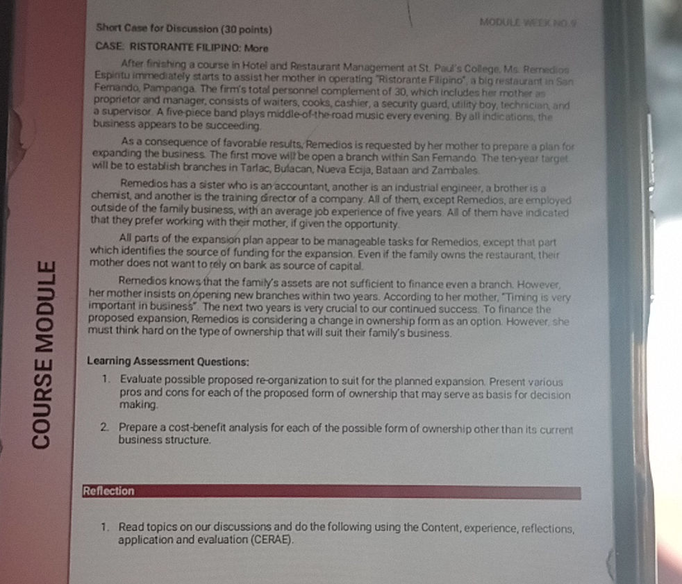 Learning Assessment Questions: 1. Evaluate | StudyX