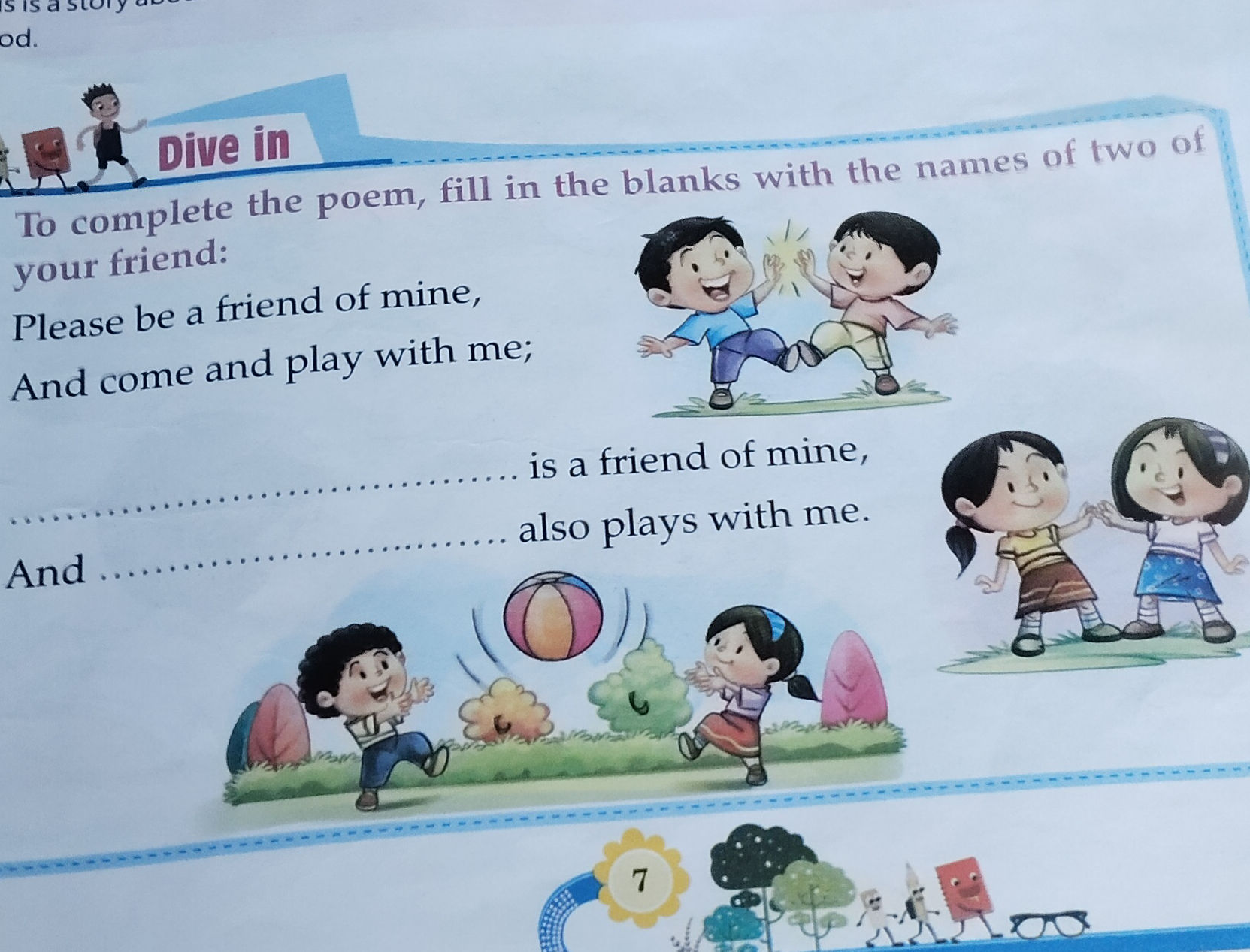 To complete the poem, fill in the blanks | StudyX