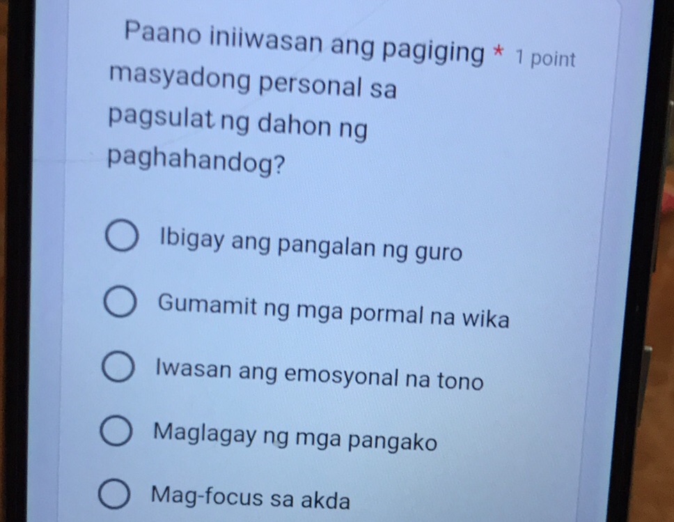Paano iniiwasan ang pagiging masyadong | StudyX