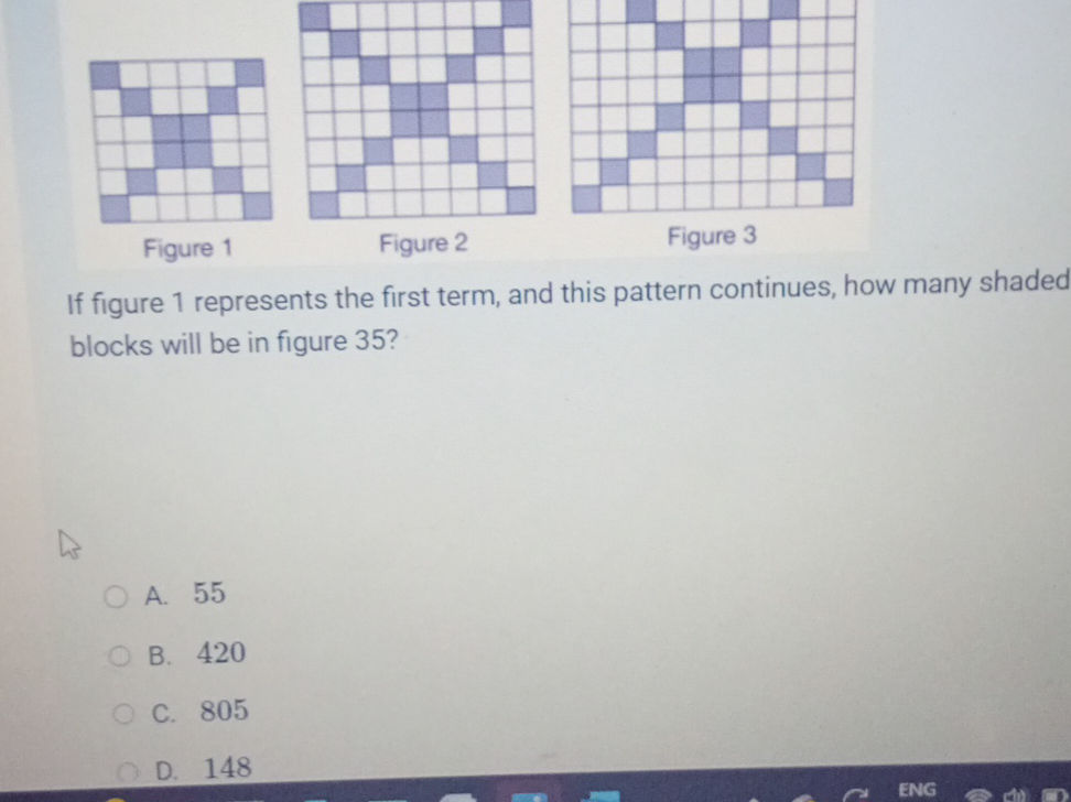 If figure 1 represents the first term, and | StudyX
