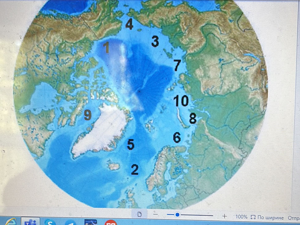 The image shows a map of the Arctic region | StudyX