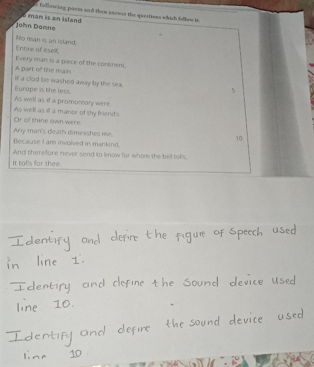 Identify and define the figure of speech | StudyX