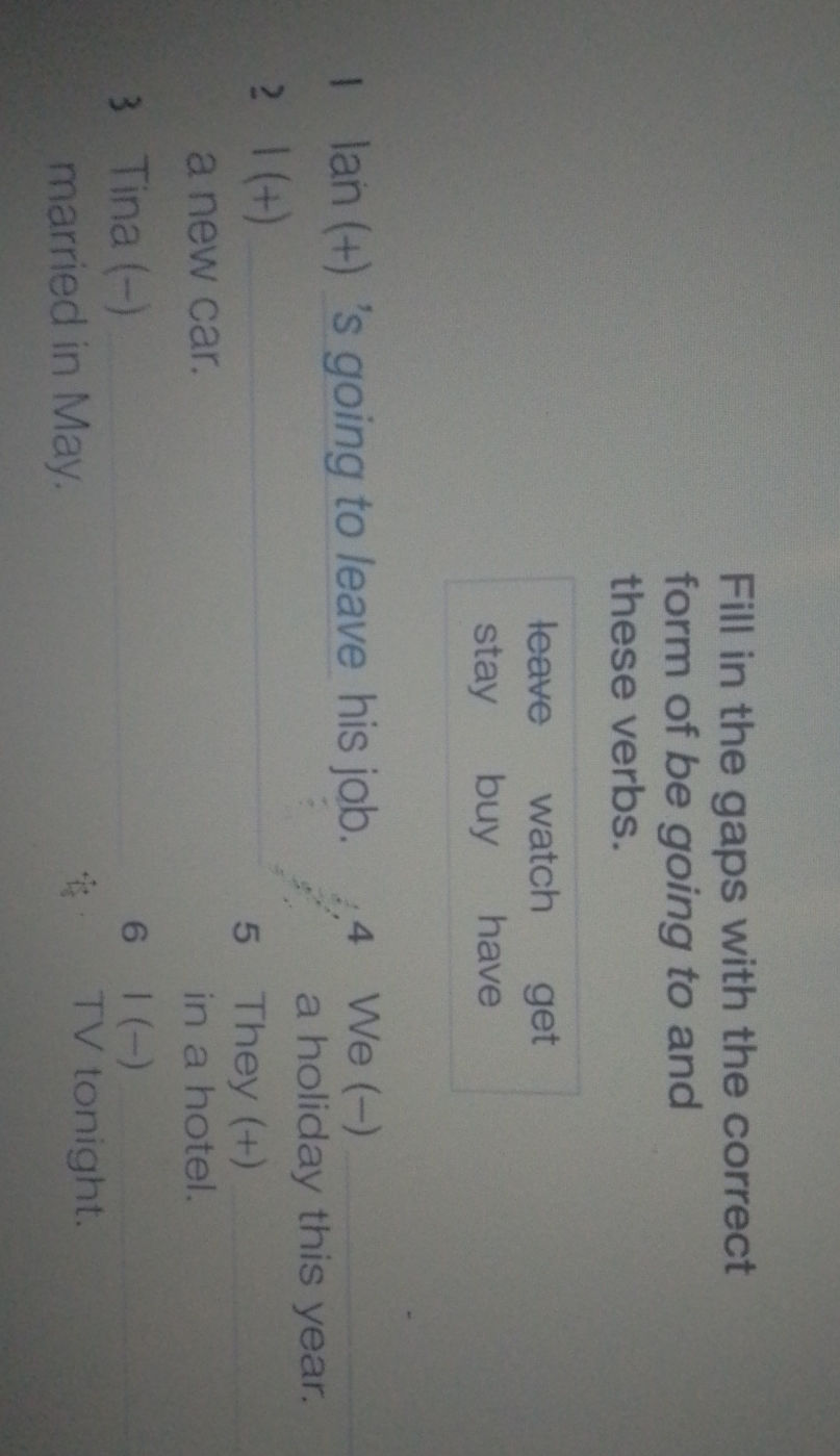 Fill in the gaps with the correct form of be | StudyX