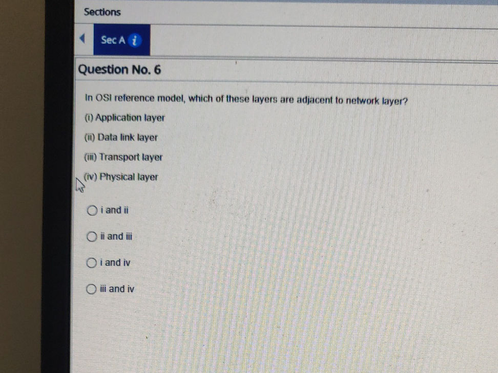 In OSI reference model, which of these | StudyX