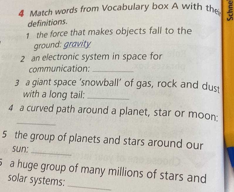 4 Match words from Vocabulary box A with | StudyX