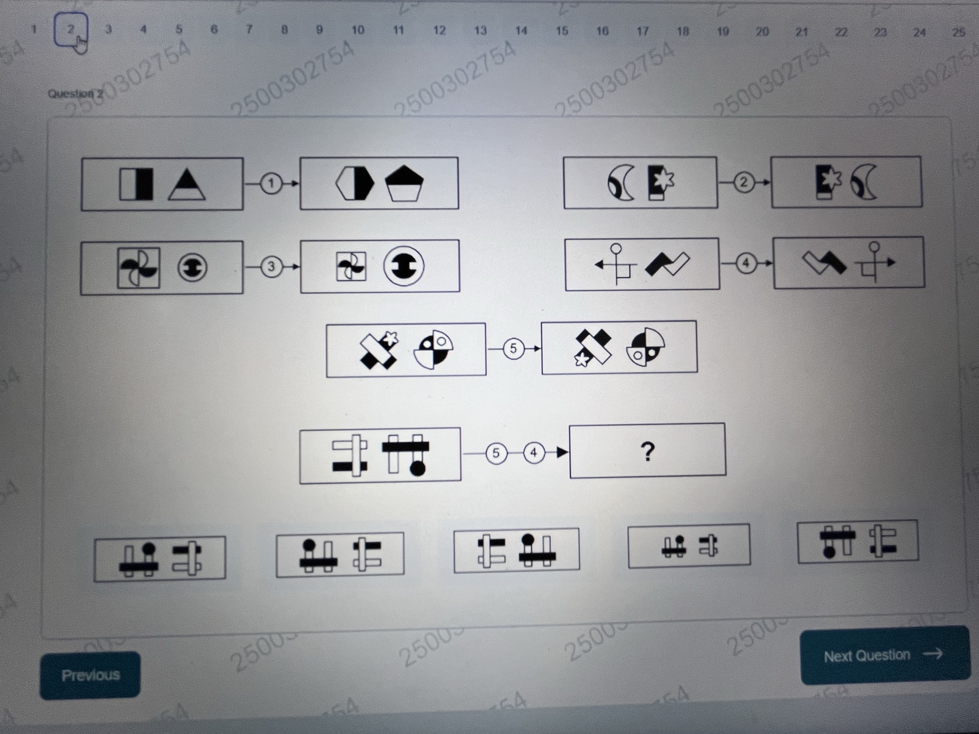 Identify the pattern and select the next | StudyX