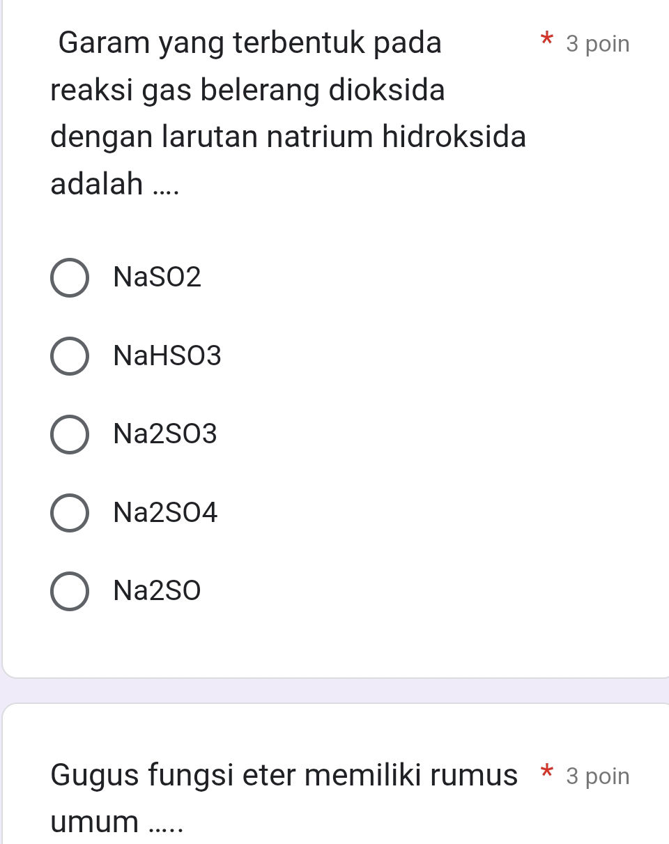 Garam yang terbentuk pada reaksi gas | StudyX
