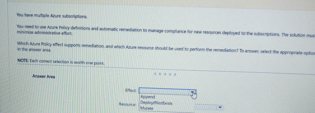 You have multiple Azure subscriptions. You | StudyX