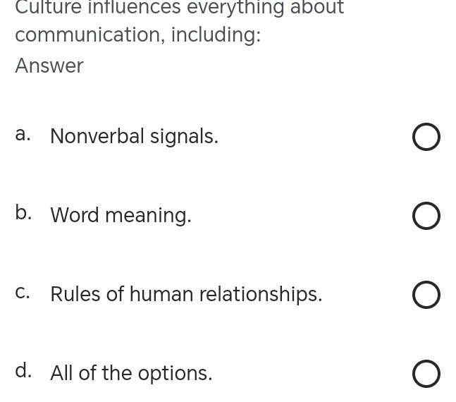 Culture influences everything about | StudyX