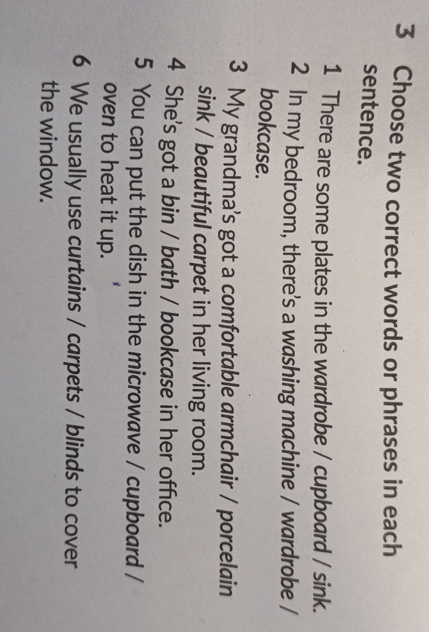 Choose two correct words or phrases in each | StudyX