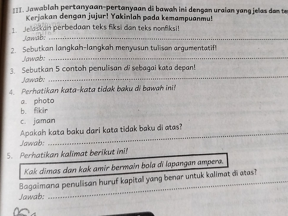 1. Jelaskan perbedaan teks fiksi dan teks | StudyX